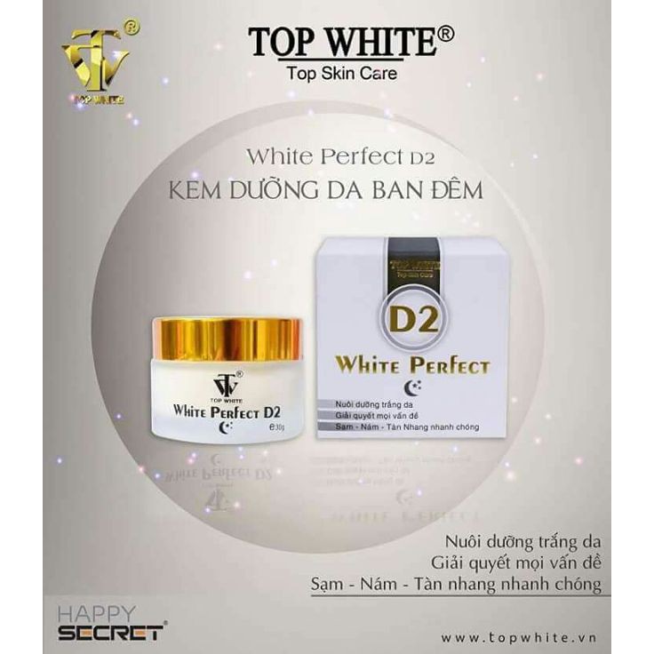 Kem dưỡng trắng da ban đêm Topwhite White Perfect D2 | Shopee Việt Nam