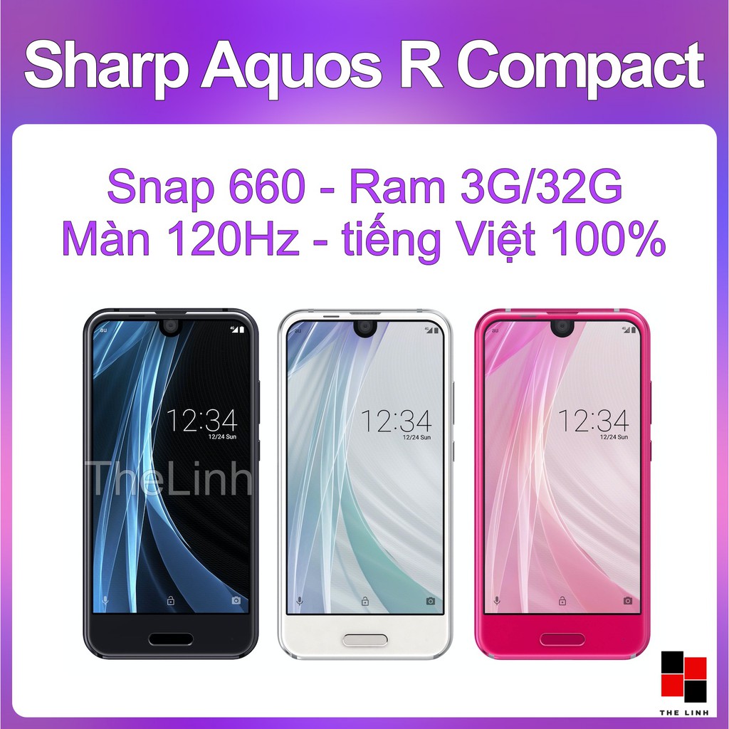 Điện thoại Sharp Aquos R Compact 701SH - Màn 120Hz tai thỏ | Shopee ...