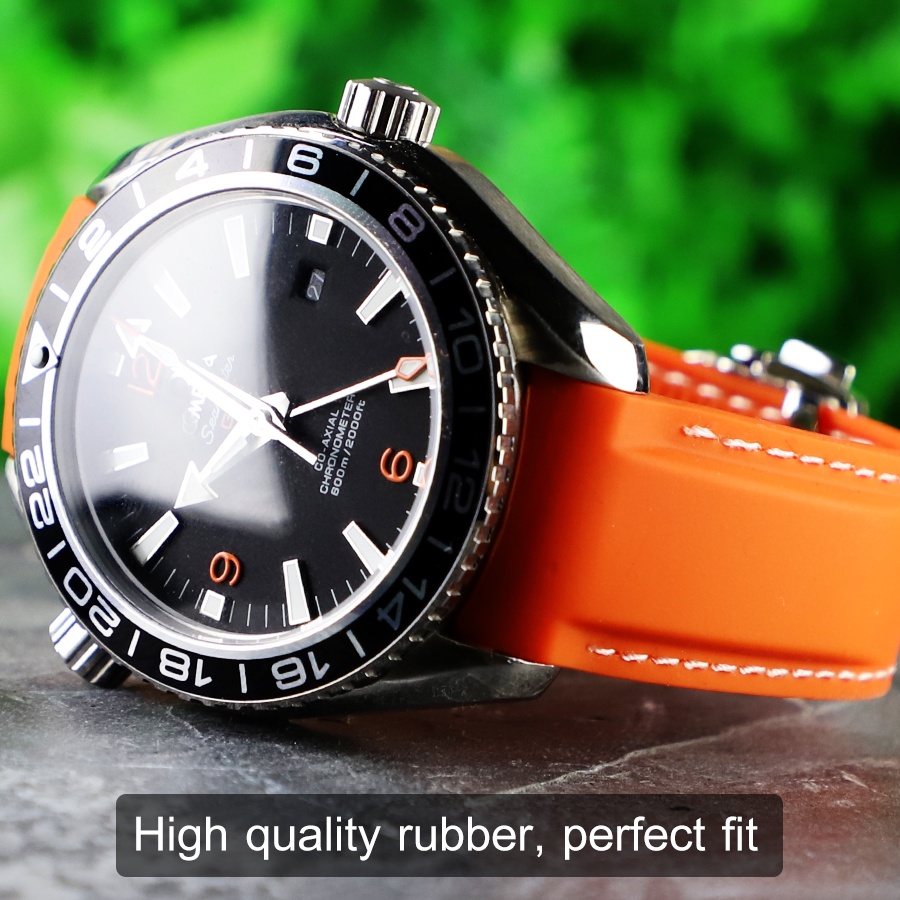 Mua 20mm 22mm Rubber Silicone Watch Band for Omega Seamaster 300m 600m ...