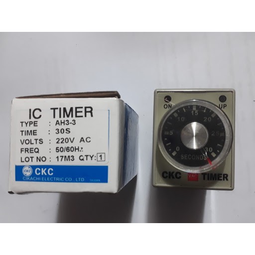 rờ le Timer CKC AH3-3 10s,30s,60s ,60M, 220VAC (không bao gồm đế relay) | Shopee Việt Nam
