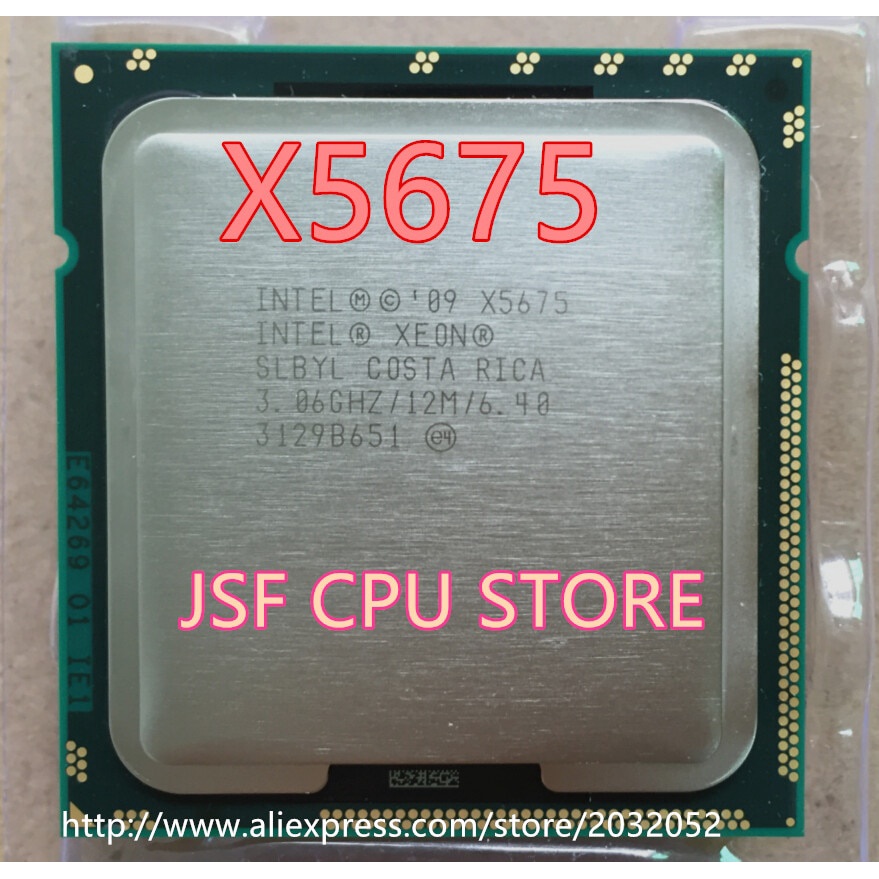 Lntel X5675 x5675 CPU Processor Six-Core/3.06Ghz/L3=12M/95W Socket LGA ...