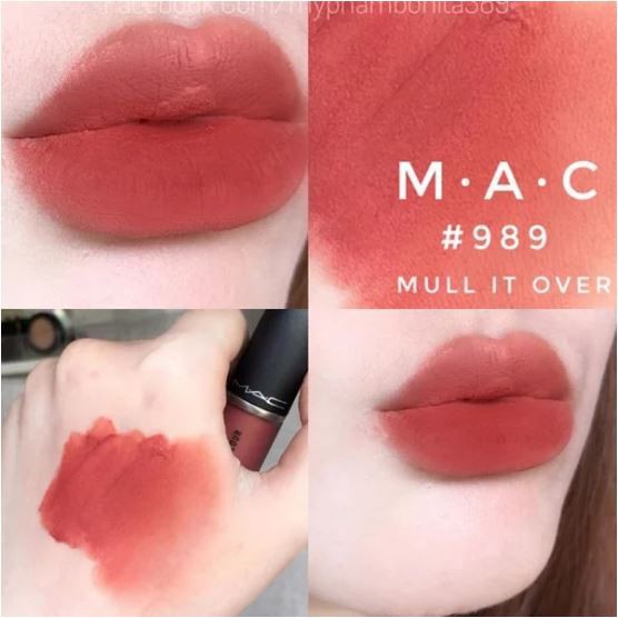 Son kem lì MAC Powder Kiss Liquid màu 989 Mull It Over | Shopee Việt Nam