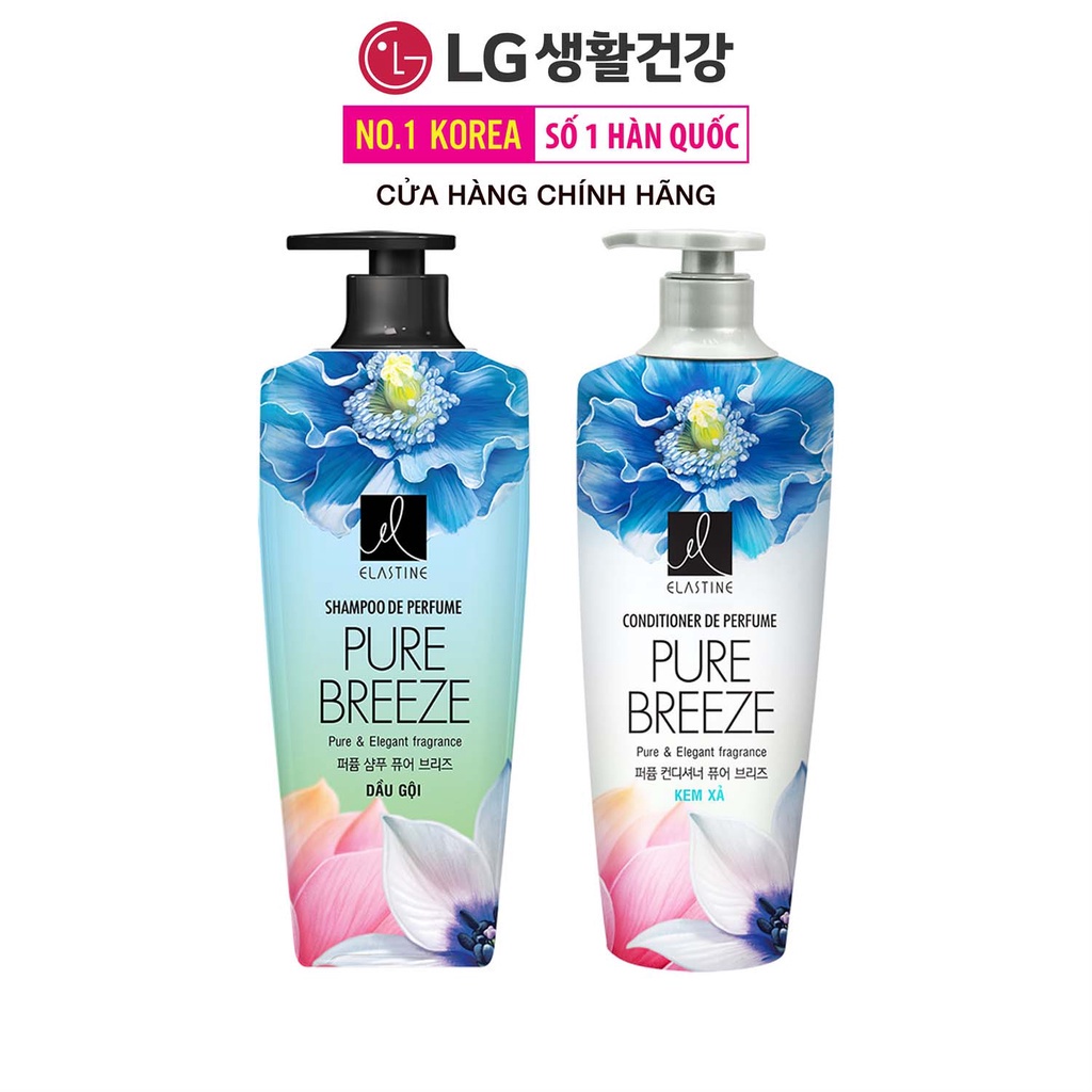 Mua Bộ đôi Dầu gội xả Elastine De Perfume hương nước hoa Pure Breeze ...