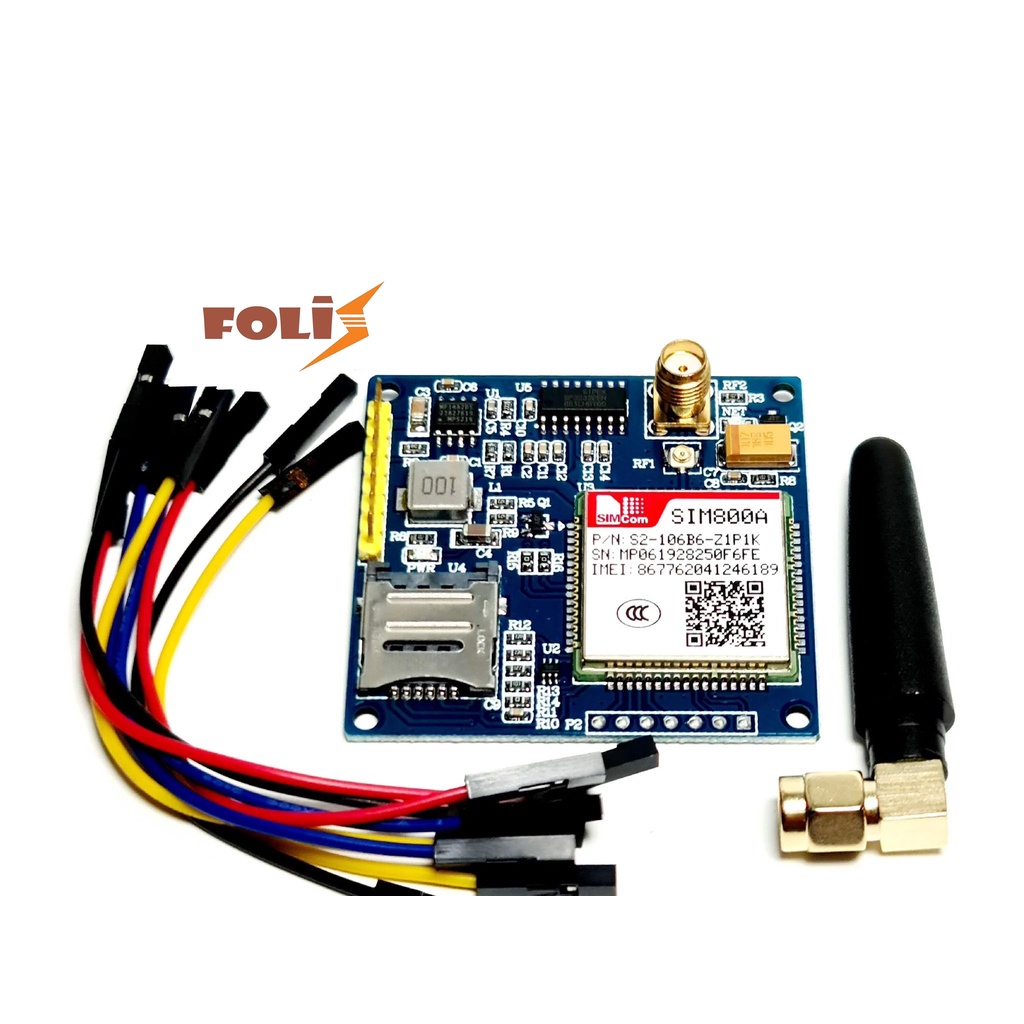 Mạch Module GSM GPRS SIM800A Tích Hợp Nguồn Xung Và Chuyển Mức Tín Hiệu ...