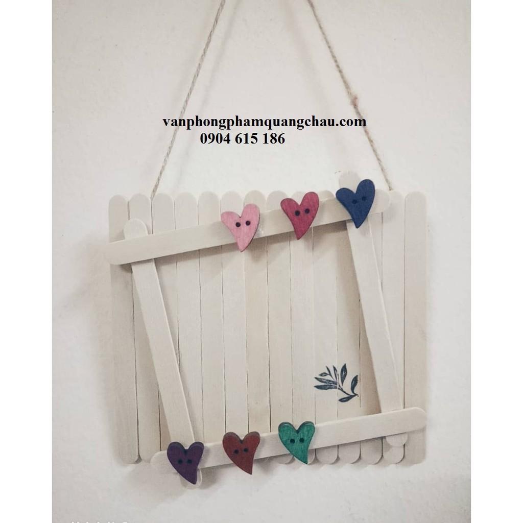 Hướng dẫn trang trí khung ảnh bằng que kem Điểm nhấn cho mọi không gian sống