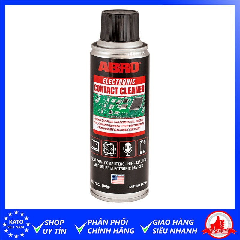 Vệ sinh mạch điện tử Abro Electronic Contact Cleaner 163g | Shopee Việt Nam