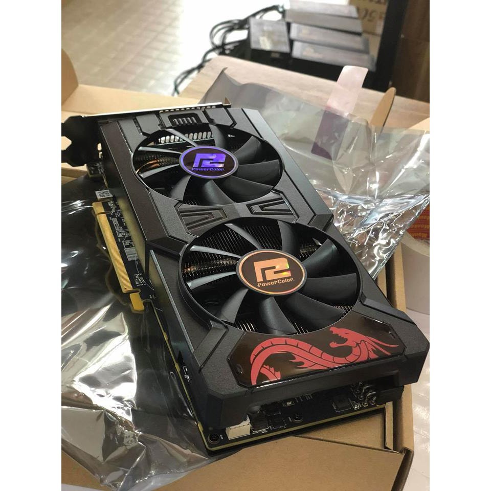 VGA PowerColor RX 570 4GB 1DVI Rồng Đỏ | Shopee Việt Nam