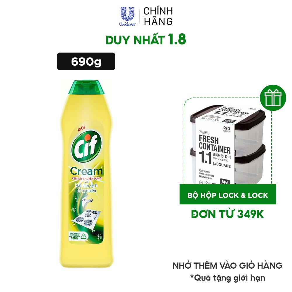 Kem tẩy đa năng nhà bếp CIF vàng - chai 690g | Shopee Việt Nam