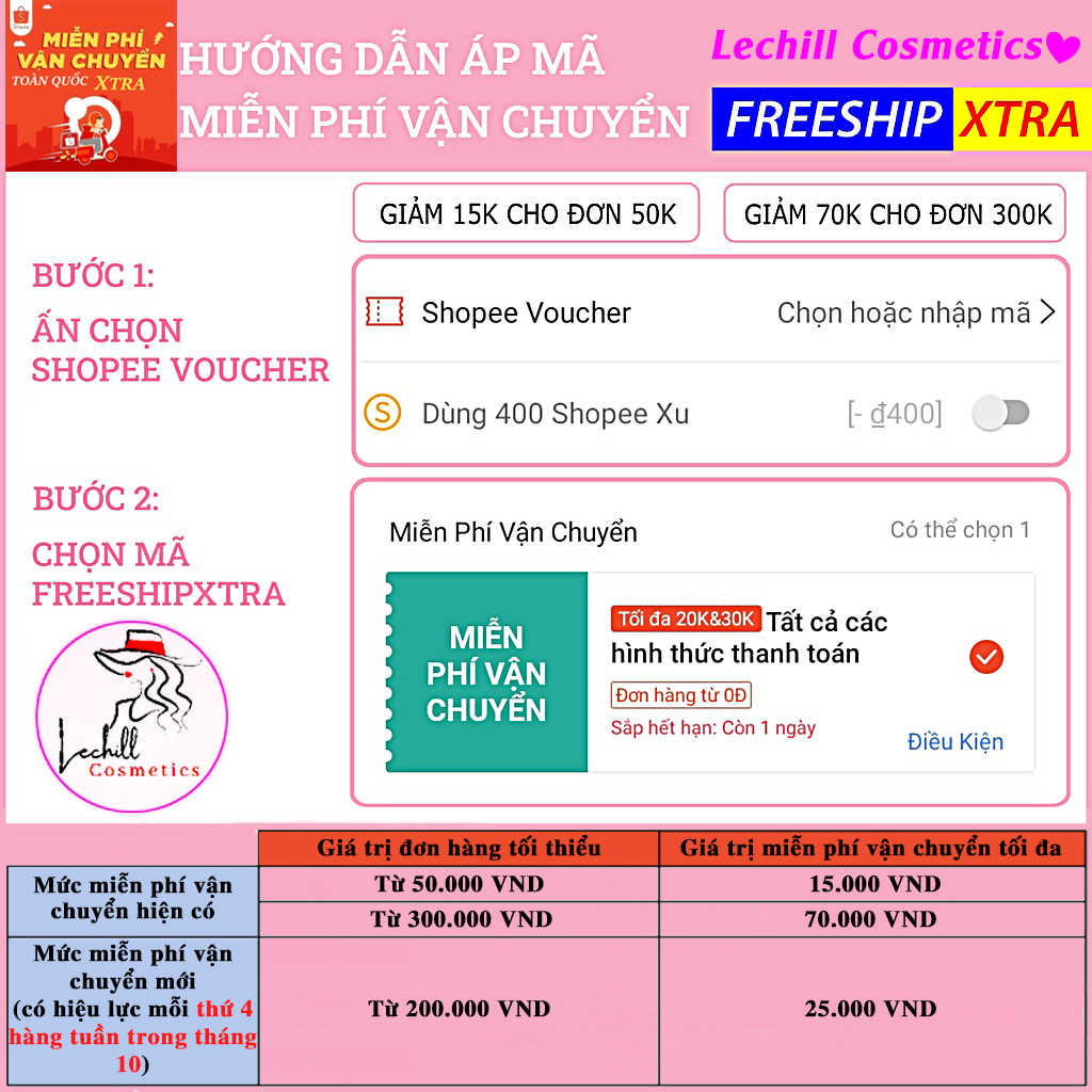 Lechill Cosmetics, Cửa hàng trực tuyến | Shopee Việt Nam