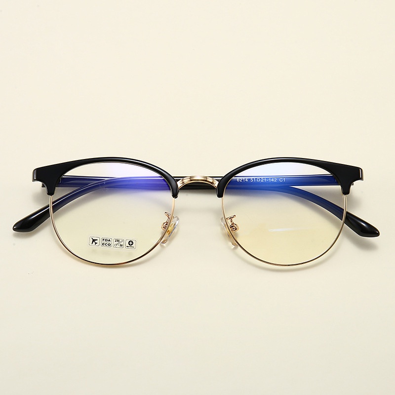 Mua Gọng kính cận nửa viền Elmee dáng tròn phù hợp nhiều gương mặt ...