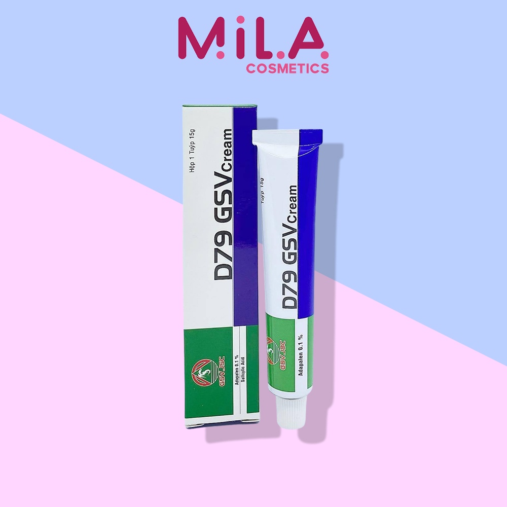 Mua D79 GSV Cream 15g - Quablue, Kem Giảm Mụn Lưng, Trứng Cá, Dày Sừng ...