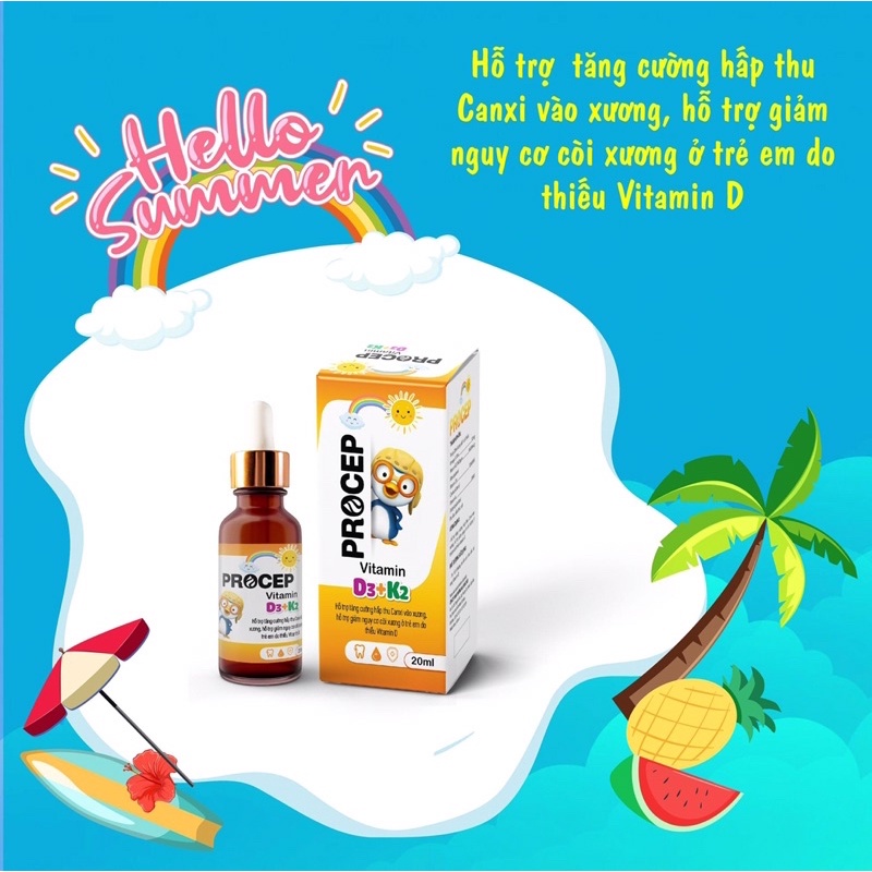 PROCEP Vitamin D3+K2 | Shopee Việt Nam