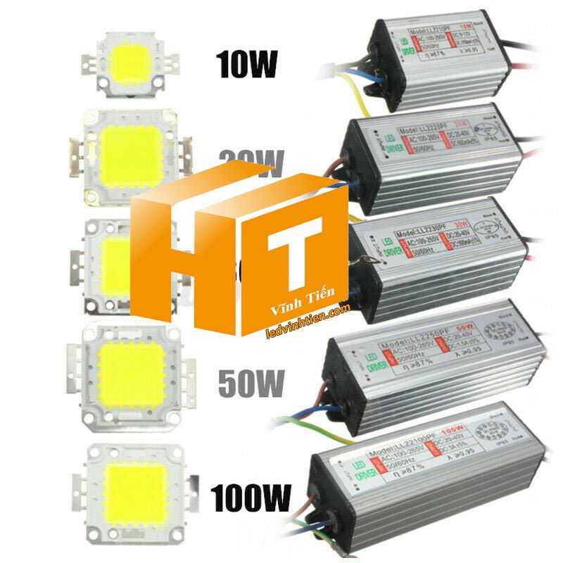 Mua Tăng phô đèn pha - Led Driver 10W, 20W, 30W, 50W, 70W, 10W, IP65 ...