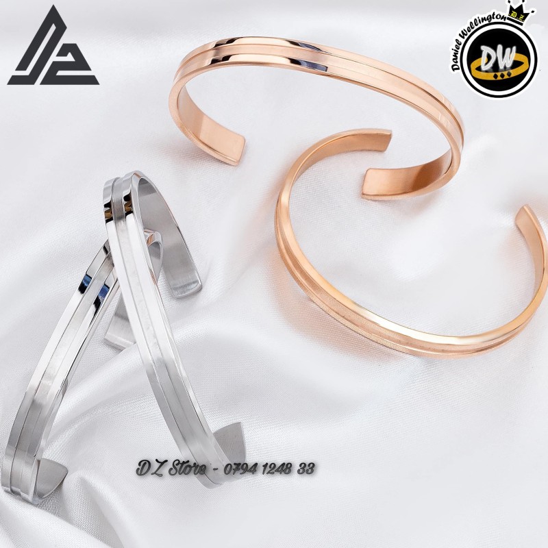 Vòng Tay Cuff DW v3 Elan cặp đôi unisex khắc tên theo yêu cầu Titanium ...