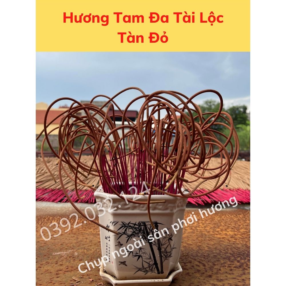 Mua Nhang Tài Lộc Tam Đa MÀU TRẮNG - ĐỎ - VÀNG ÁNH KIM hương trầm cuộn ...