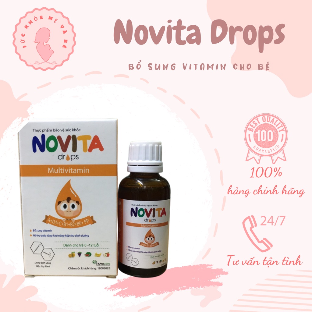 Mua VITAMIN TỔNG HỢP NHỎ GIỌT cho trẻ từ 0 tháng tuổi - NOVITA DROPS ...