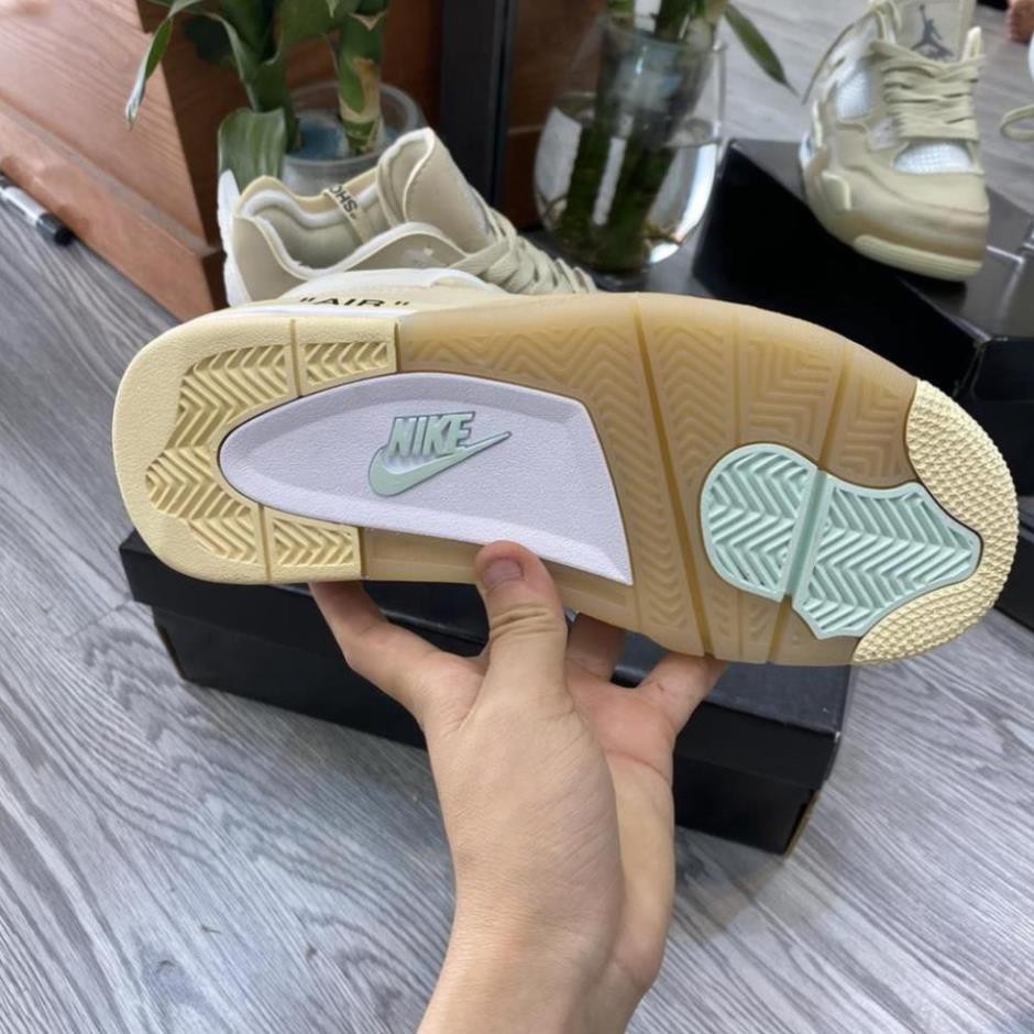 Mua Giày thể thao JORDAN 4 màu kem nam nữ Giầy sneaker JD4 off white ...
