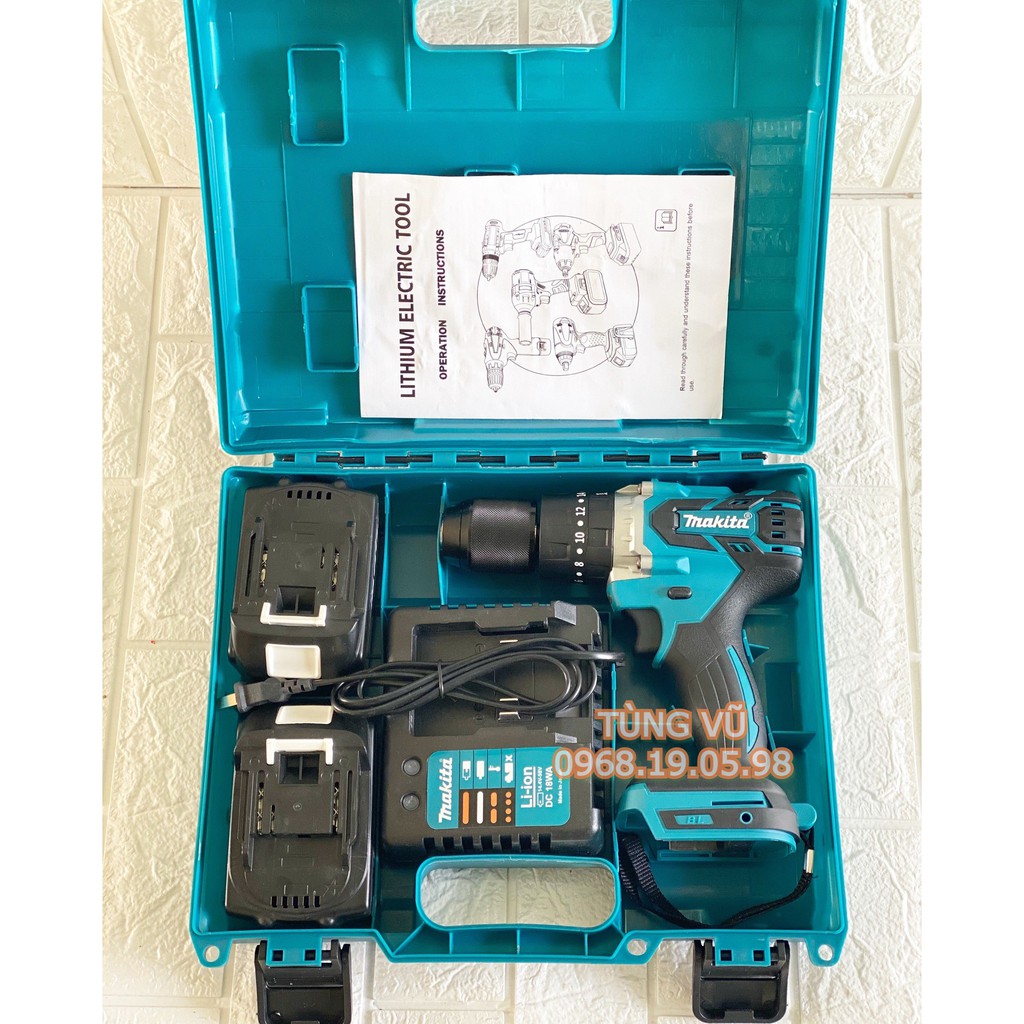 Mua Máy khoan pin Makitta 118V Không Chổi Than Pin 10 Cell, tặng phụ ...