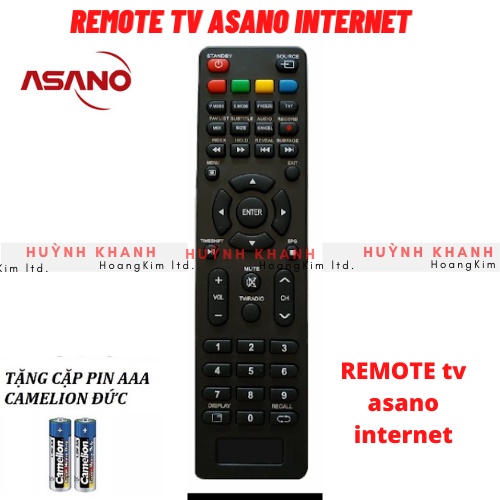 REMOTE ĐIỀU KHIỂN TV ASANO VÀ NANOMAX CHÍNH HÃNG | Shopee Việt Nam