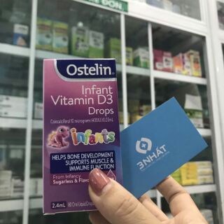 OSTELIN VITAMIN D3 KIDS DROPS 400IU | Shopee Việt Nam