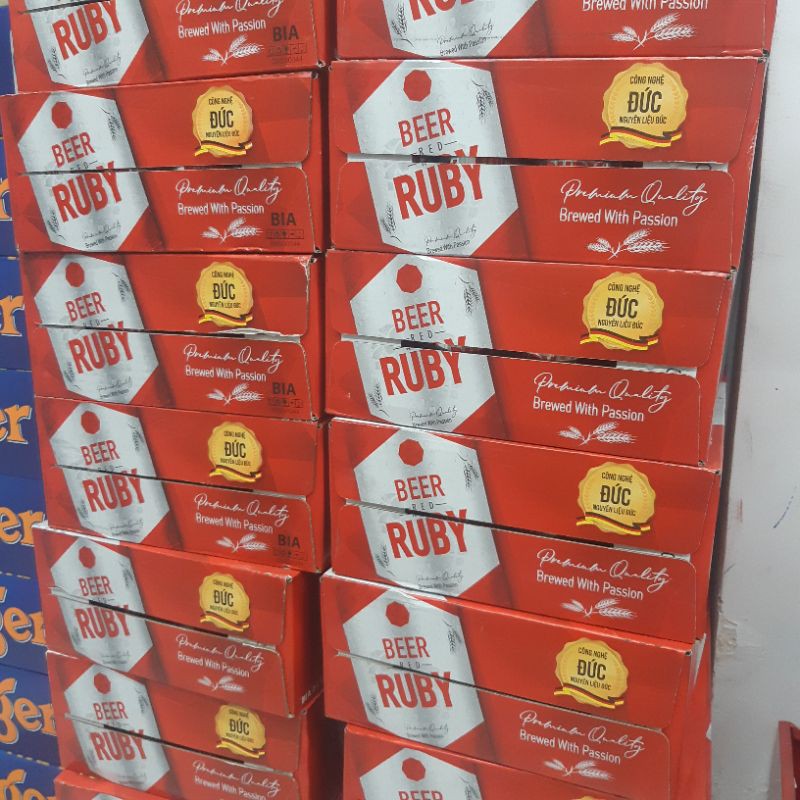 Thùng bia ruby đỏ 24 lon 330ml | Shopee Việt Nam