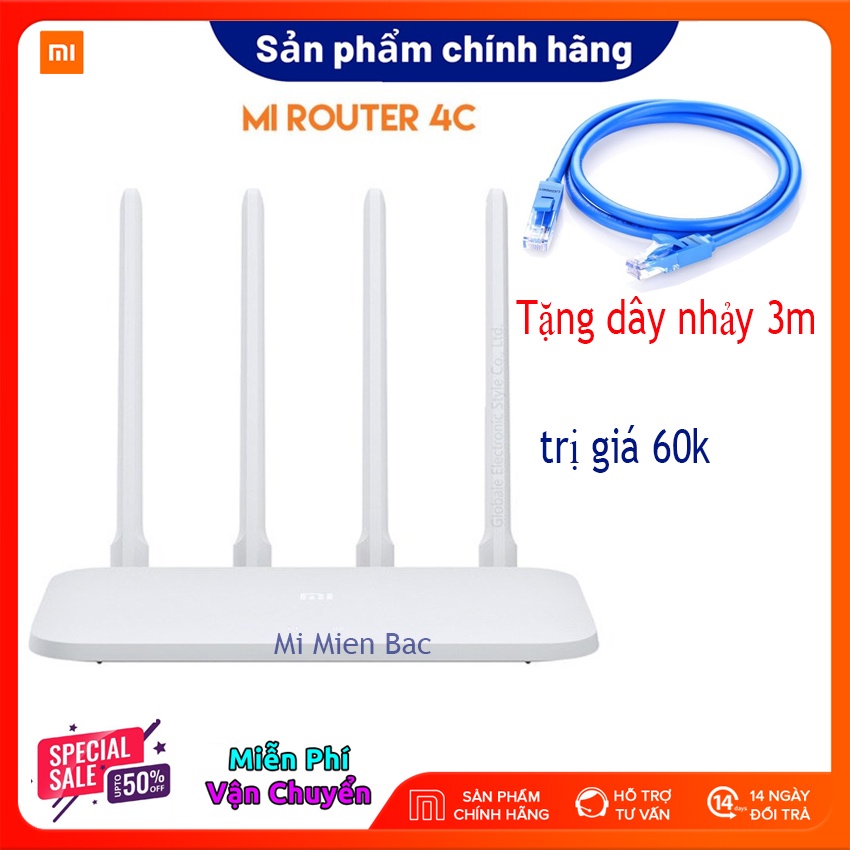 Mua Xiaomi Router R4CM, Bộ Phát Wifi, Modem WiFi Xiaomi 4C 4 Râu 4 ...