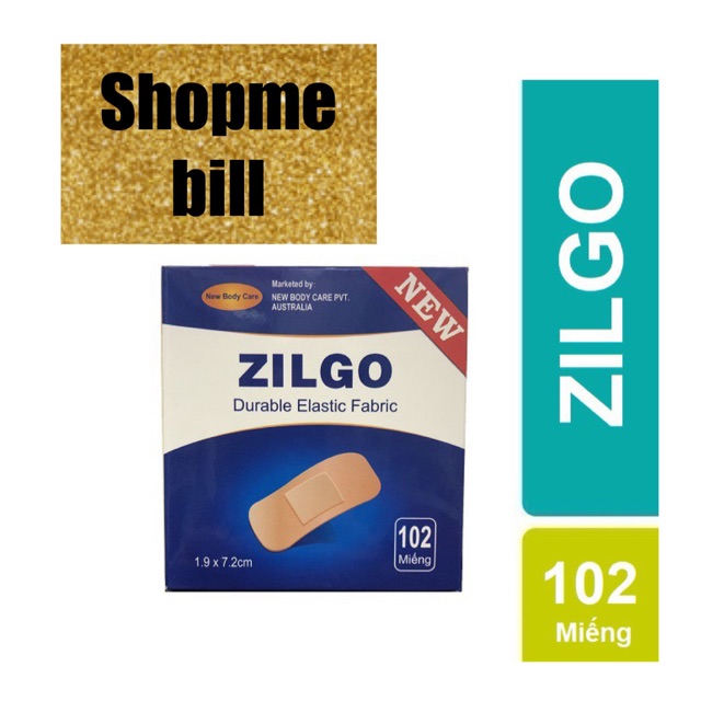 Băng cá nhân Zilgo 1.9*7.2 cm (bản nhỏ) hộp 102 miếng | Shopee Việt Nam