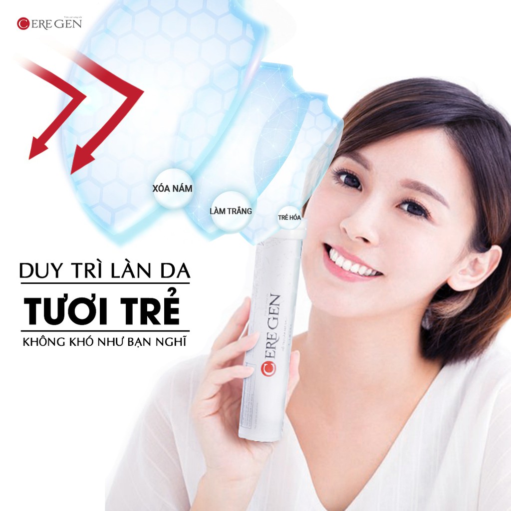 (Trắng Da An Toàn) Viên Uống Trắng Da Ceregen Sủi Giảm Thâm Nám Tàn ...