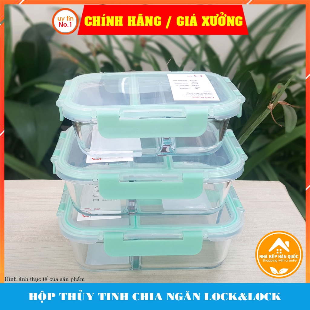 Mua Hộp thủy tinh chia 2 ngăn -3 ngăn chịu nhiệt Lock&lock LLG456 ...
