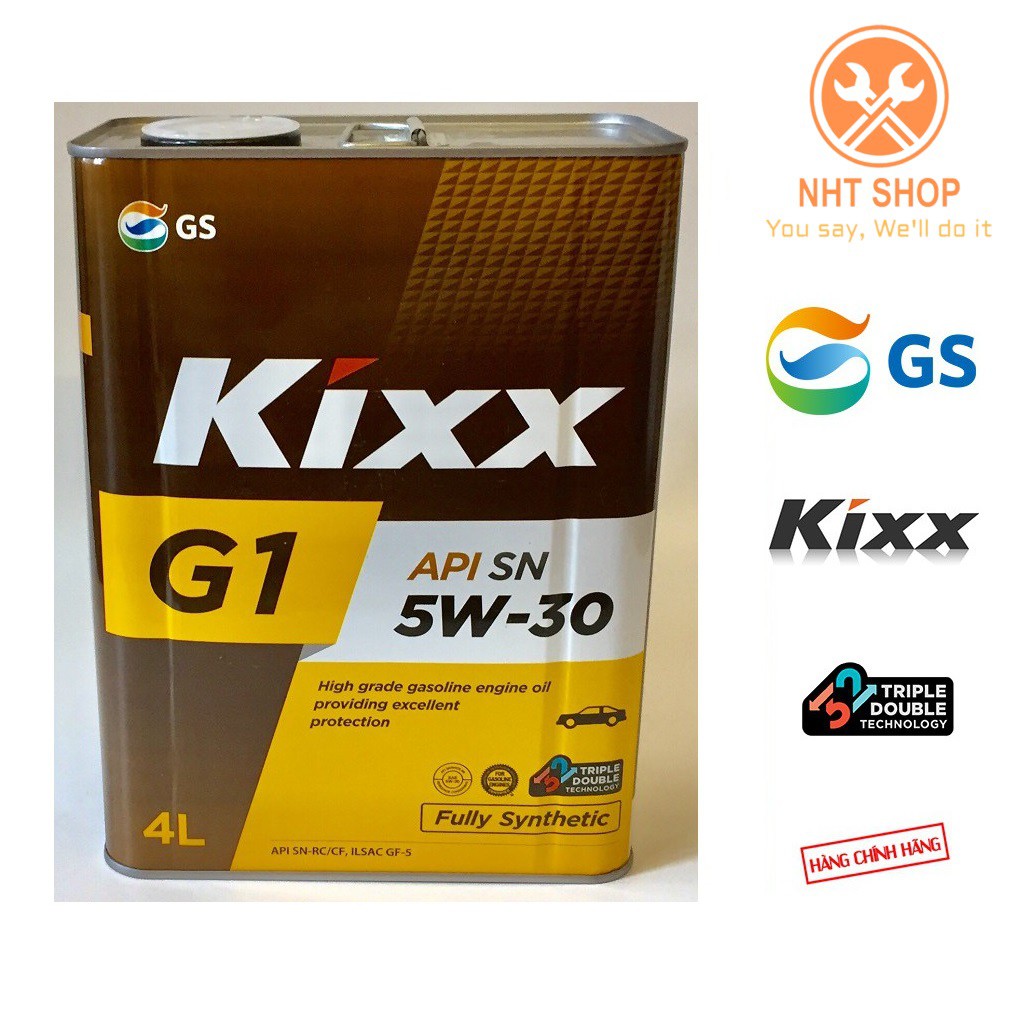 [ Nhập Hàn Quốc ] Dầu Nhớt KIXX G1 API SN PLUS 5W-30, 4 Lít Fully ...