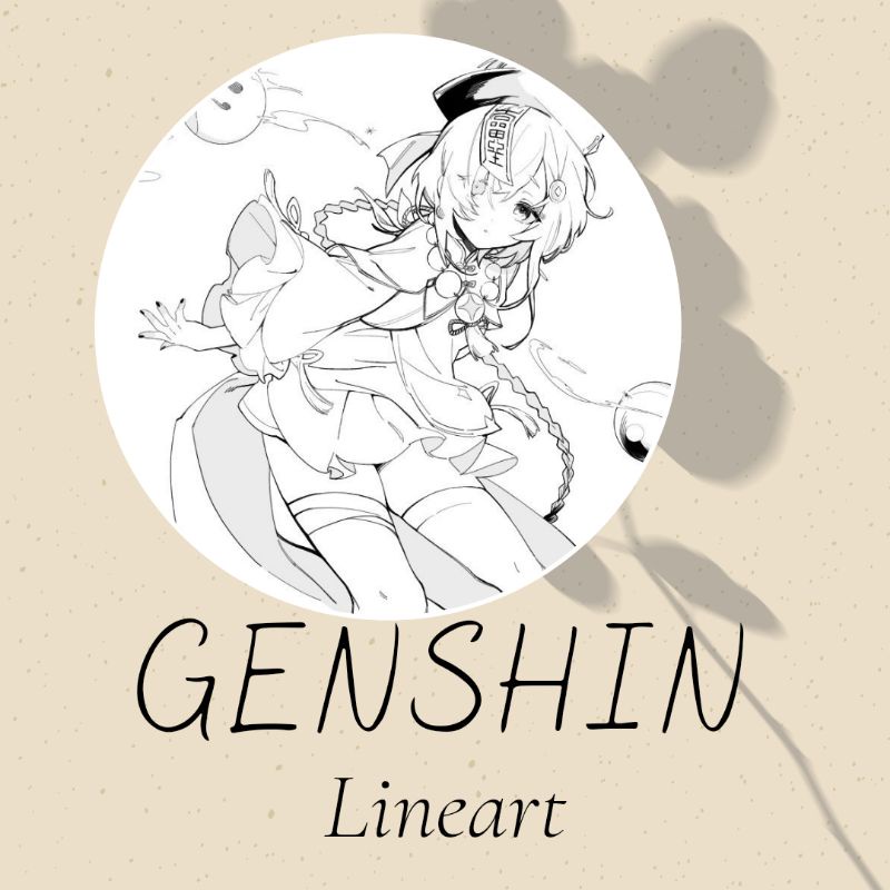 [ LINE ART ] tranh tô màu GENSHIN IMPACT | Shopee Việt Nam