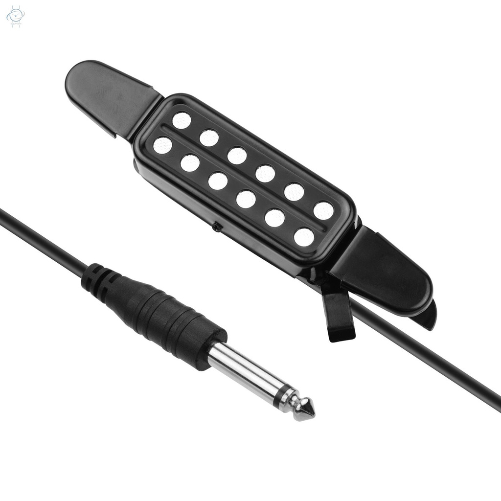 ♫Acoustic Guitar Pickup Clip-on Guitar Pick Up Transducer Instrument ...