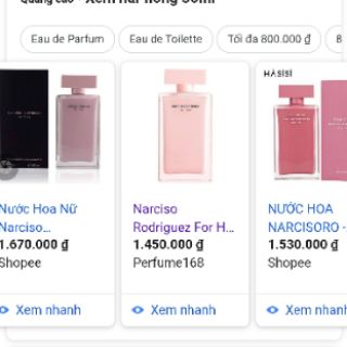 Nước hoa Nar hồng 10ML | Shopee Việt Nam