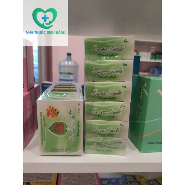 Bột sủi thanh nhiệt sensa cools hộp 6 gói | Shopee Việt Nam