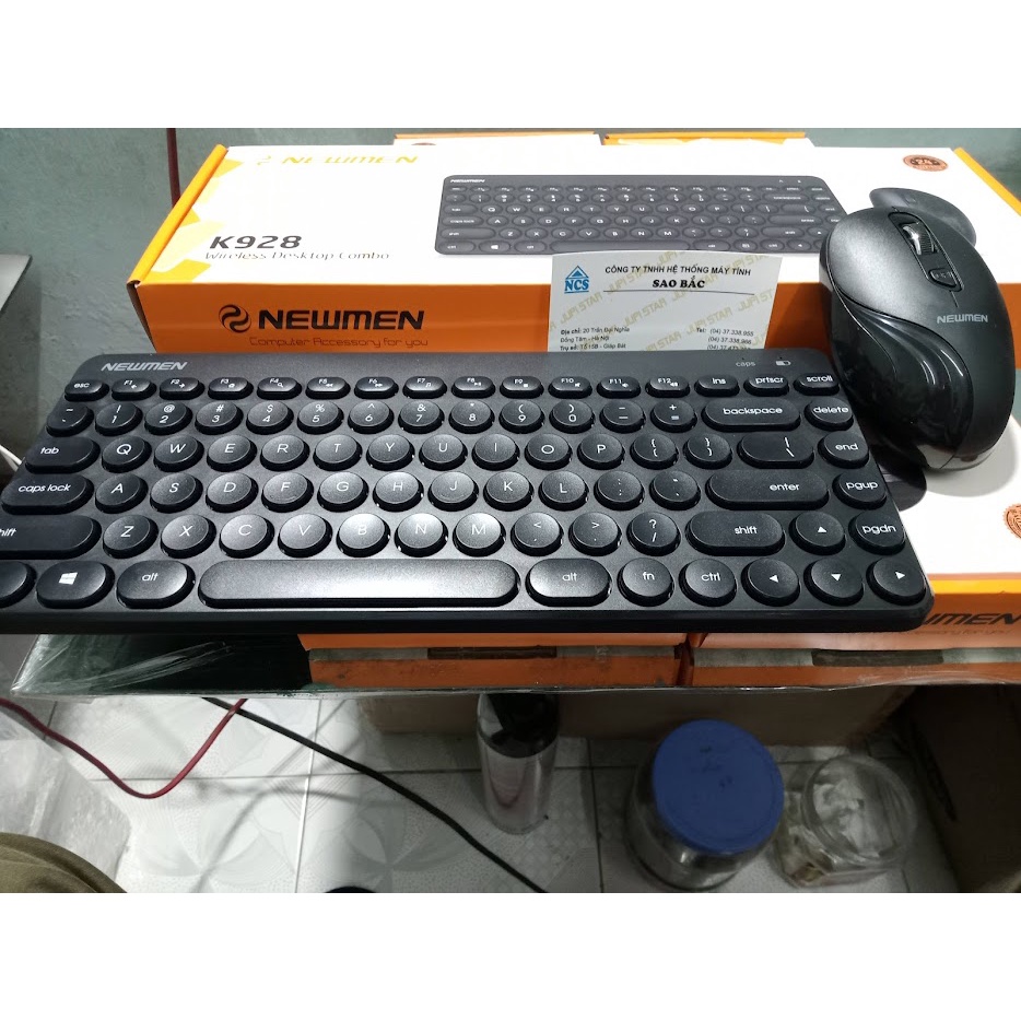Bộ bàn phím chuột Newmen K928 Wireless Đen | Shopee Việt Nam
