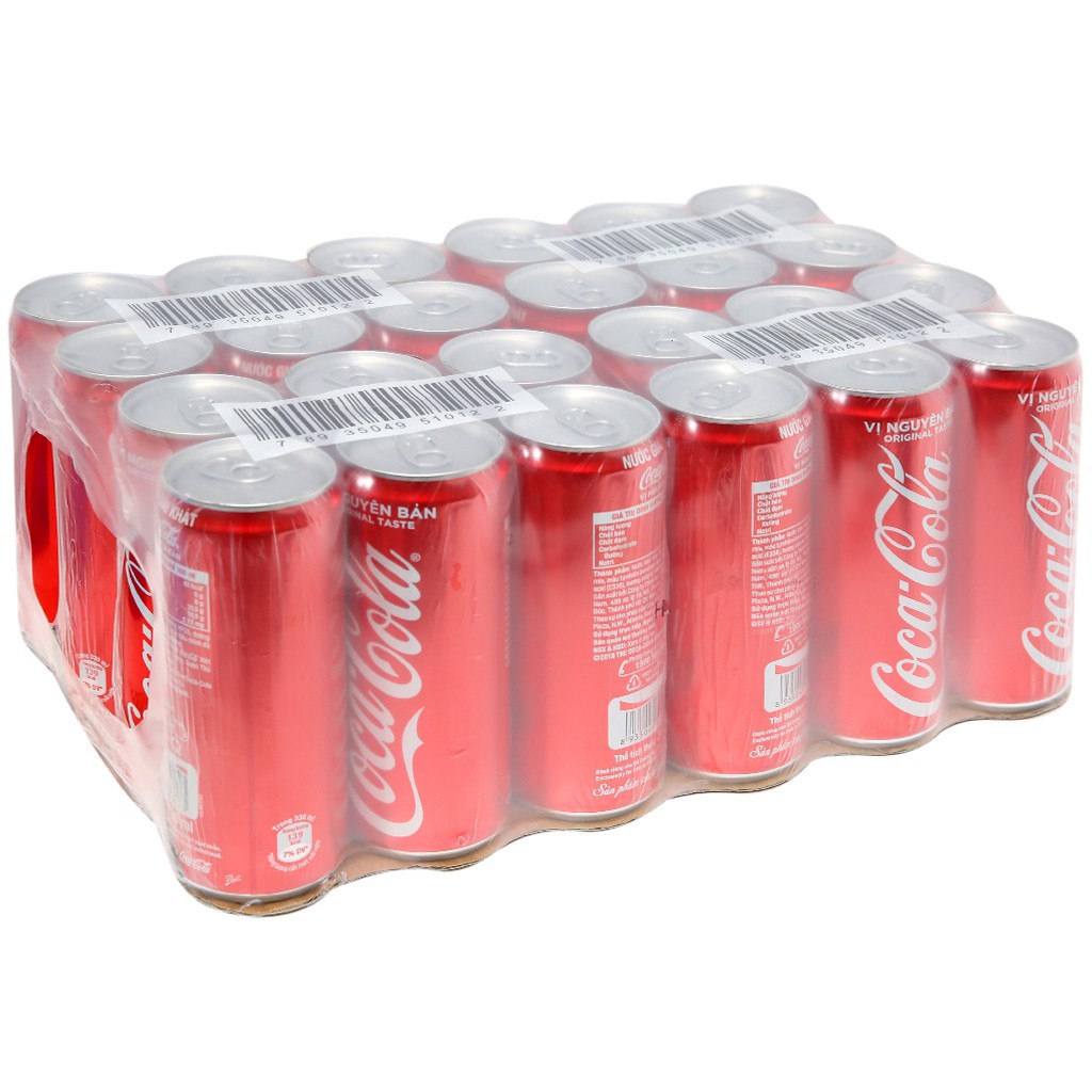 Coca cola lon 330ml x thùng 24 lon | Shopee Việt Nam