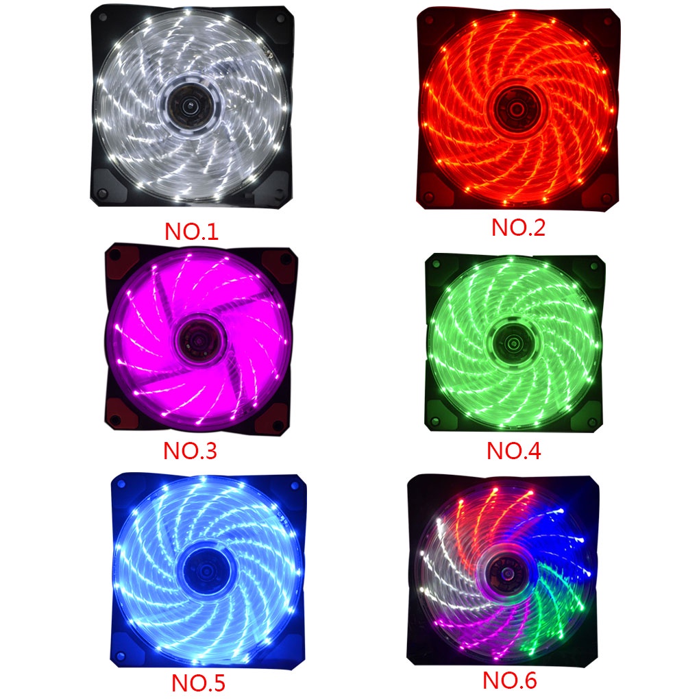 Mua MC-120mm LED Ultra Silent Computer PC Case Fan 15 LEDs 12V Cpu ...