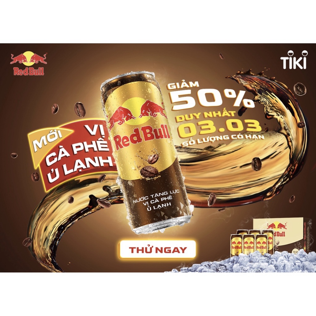 Mua Lốc 6 Lon Red Bull Nước Tăng Lực Vị Cà Phê Ủ Lạnh (250ml x 6 Lon ...