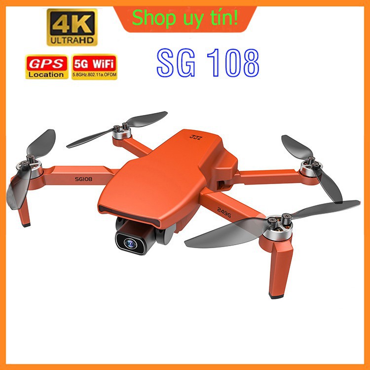 Flycam SG108 4K HD Camera Kép - Sóng truyền 5G Wifi FPV - SG 108 có cảm ...