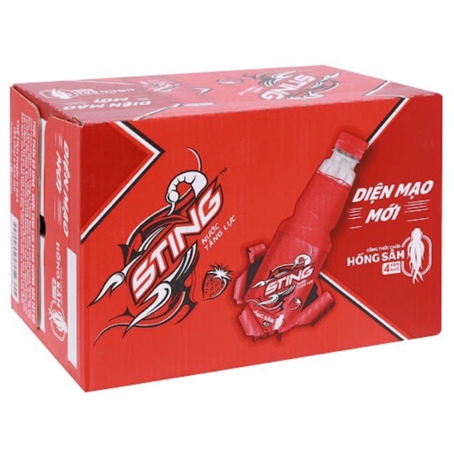 Thùng 24 chai sting đỏ 330ml | Shopee Việt Nam