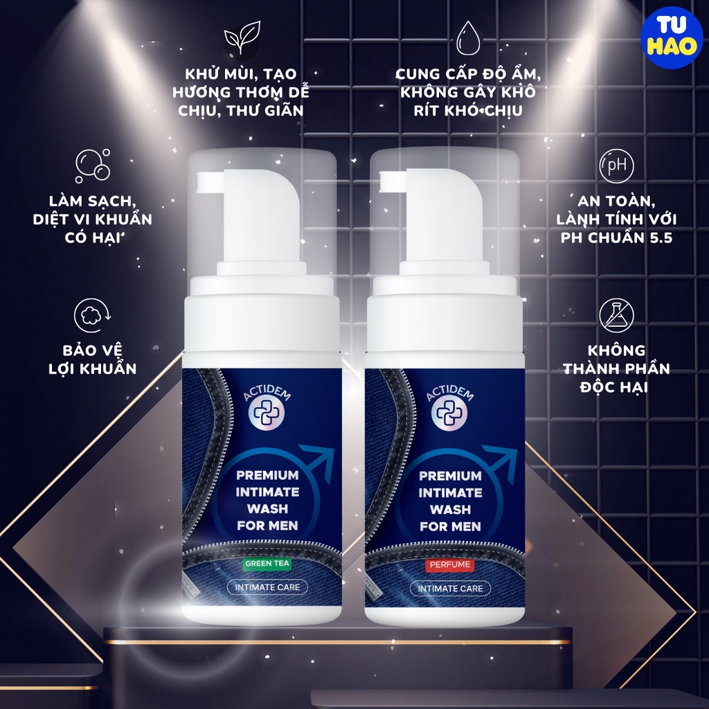 Dung Dịch Vệ Sinh Nam Actidem Dạng Bọt Dung Tích 100ml | Actidem Việt Nam