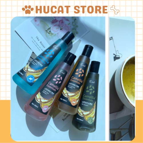 Sữa Tắm Chó Mèo Hoa Trà Camellia 500ml, Khử khuẩn, Lưu hương, Thơm lâu ...
