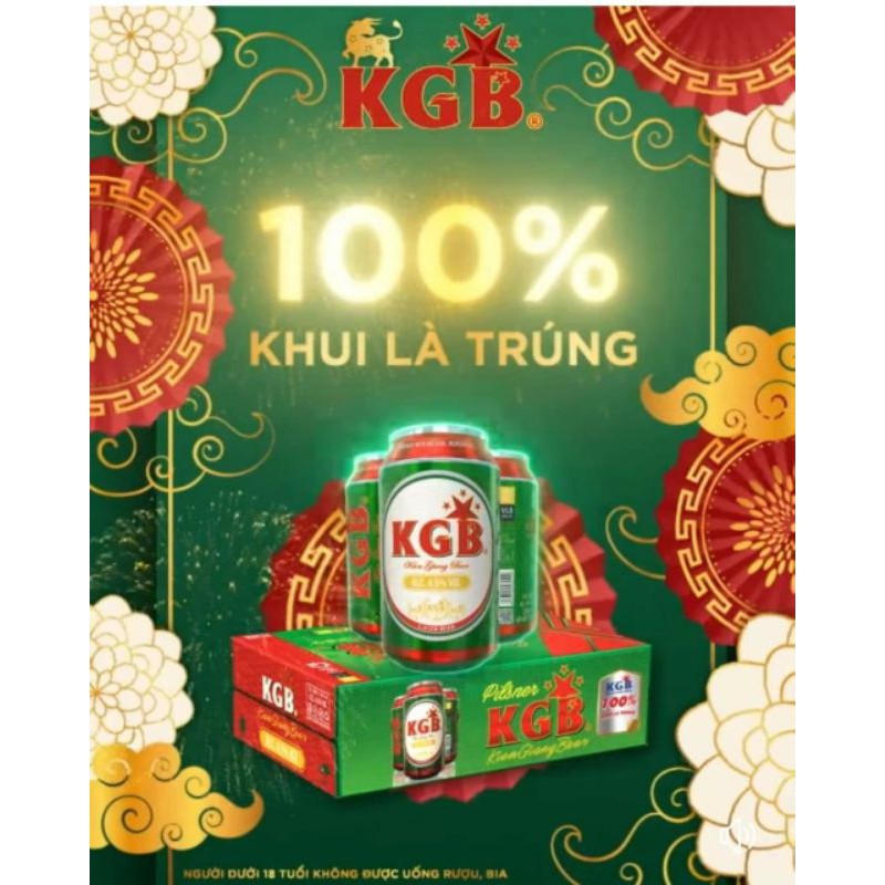 Bia Kiên Giang ( KGB 4.5%) 24 lon / Thùng, 330 ml / Lon | Shopee Việt Nam