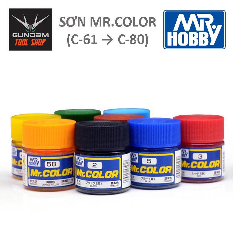 SƠN MÔ HÌNH MR.HOPPY - MR.COLOR (C-61 ~ C-80) | Shopee Việt Nam