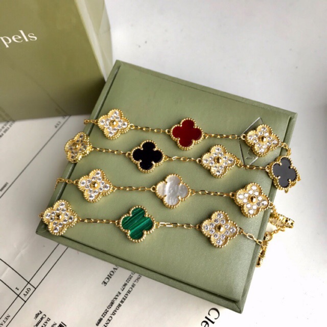 [ order ] Vòng tay Van Cleef & Arpels cỏ 4 lá may mắn full box tại Ninh ...