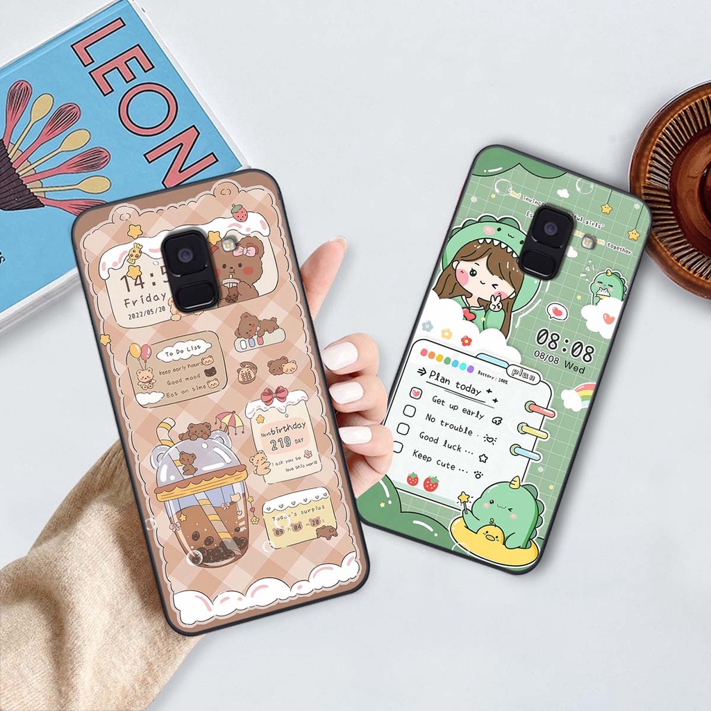 Ốp lưng Samsung A8 2018 / A8 Plus / A8+ hình 3D gấu bear, thỏ cute hình nền đẹp | Shopee Việt Nam