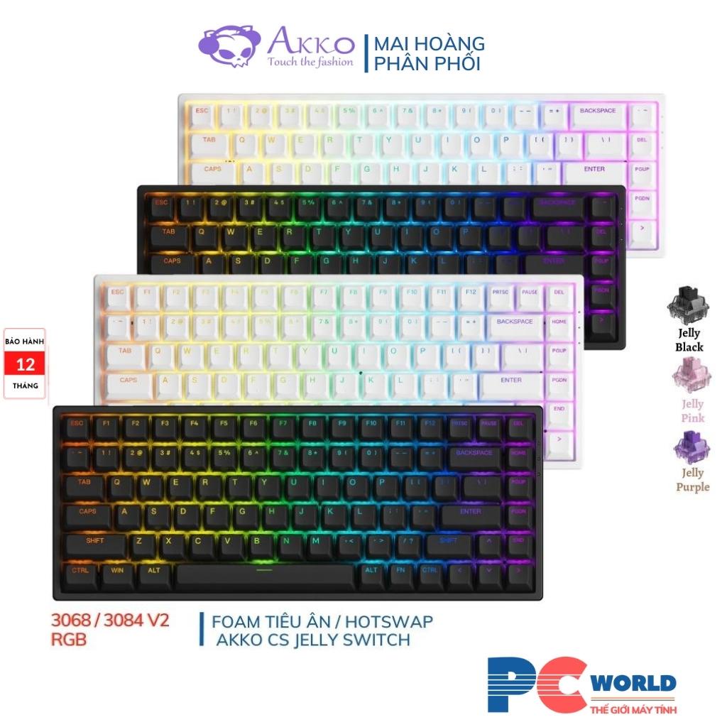 Mua Bàn phím cơ AKKO 3084 v2 RGB /3068 V2 RGB Black | White (Foam tiêu ...