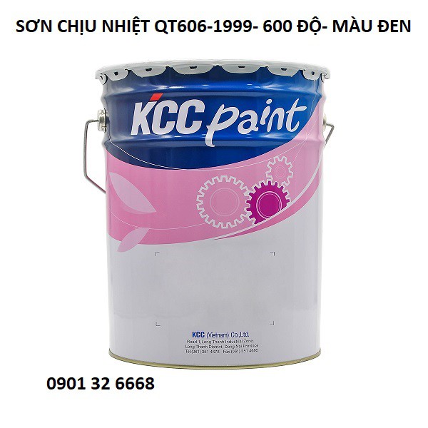 (4L)Sơn chịu nhiệt KCC 600 độ QT606-1999 màu đen | Shopee Việt Nam