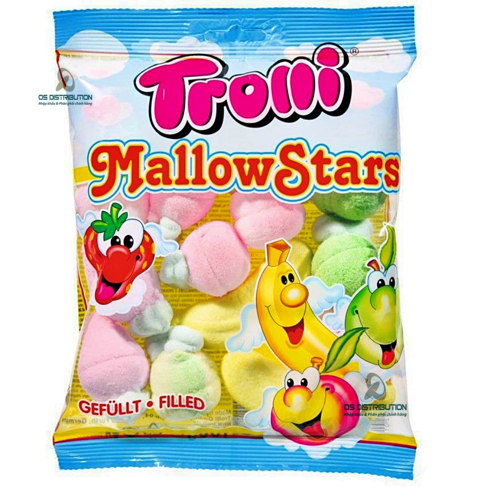 Kẹo Trolli Mallow Stars 150gr nhập khẩu Đức (Date xa + hàng sẵn ...