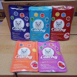 Pate Catchy 5plus dành cho mèo cưng dạng gói 70g | Shopee Việt Nam